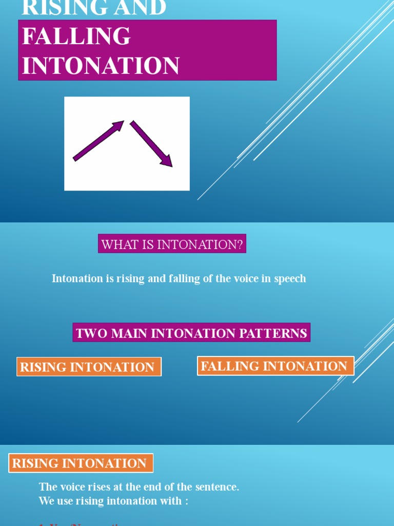 Rising and Falling Intonation: Understanding the Two Main Patterns of ...