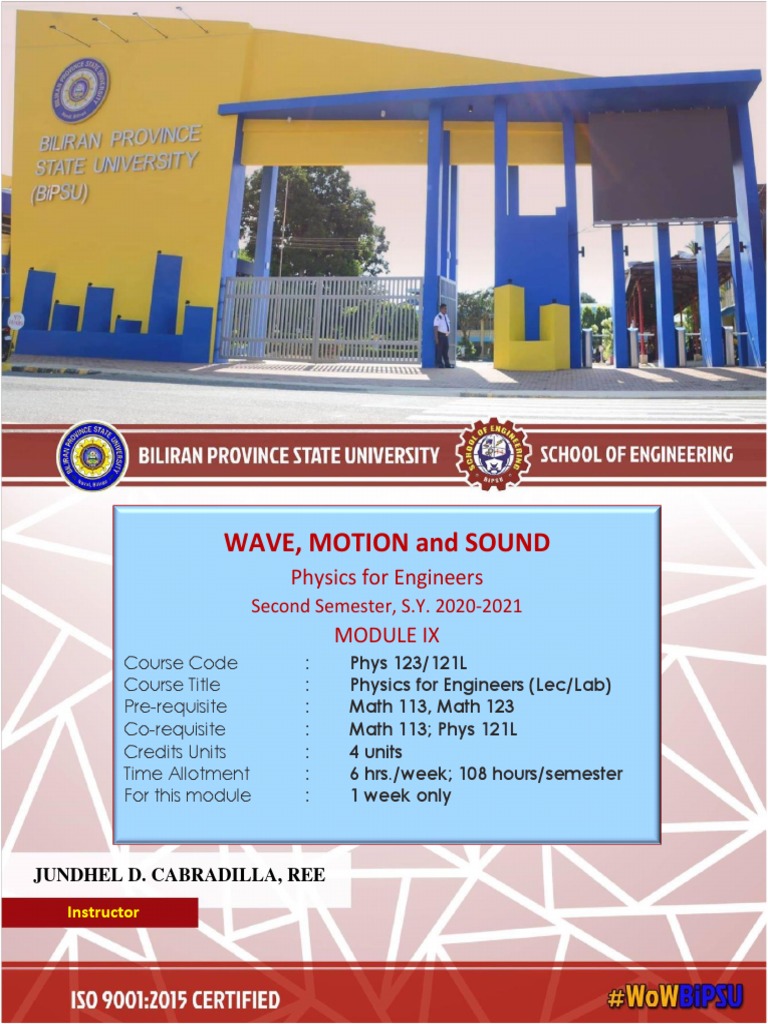 Module 9 - Wave Motion and Sound | Download Free PDF | Waves | Hertz