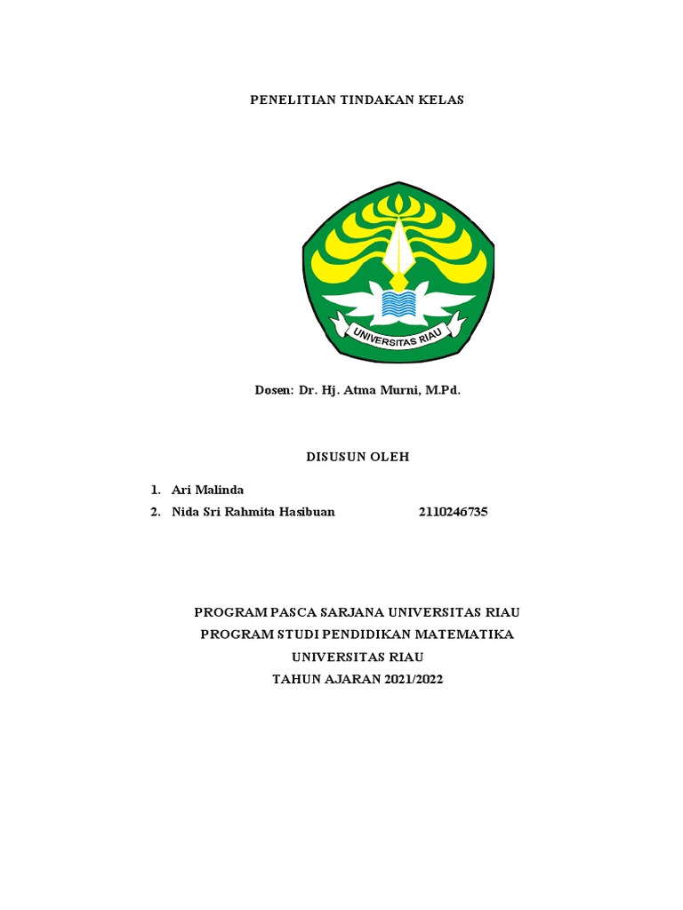 Penelitian Tindakan Kelas | PDF | Pengembangan Diri