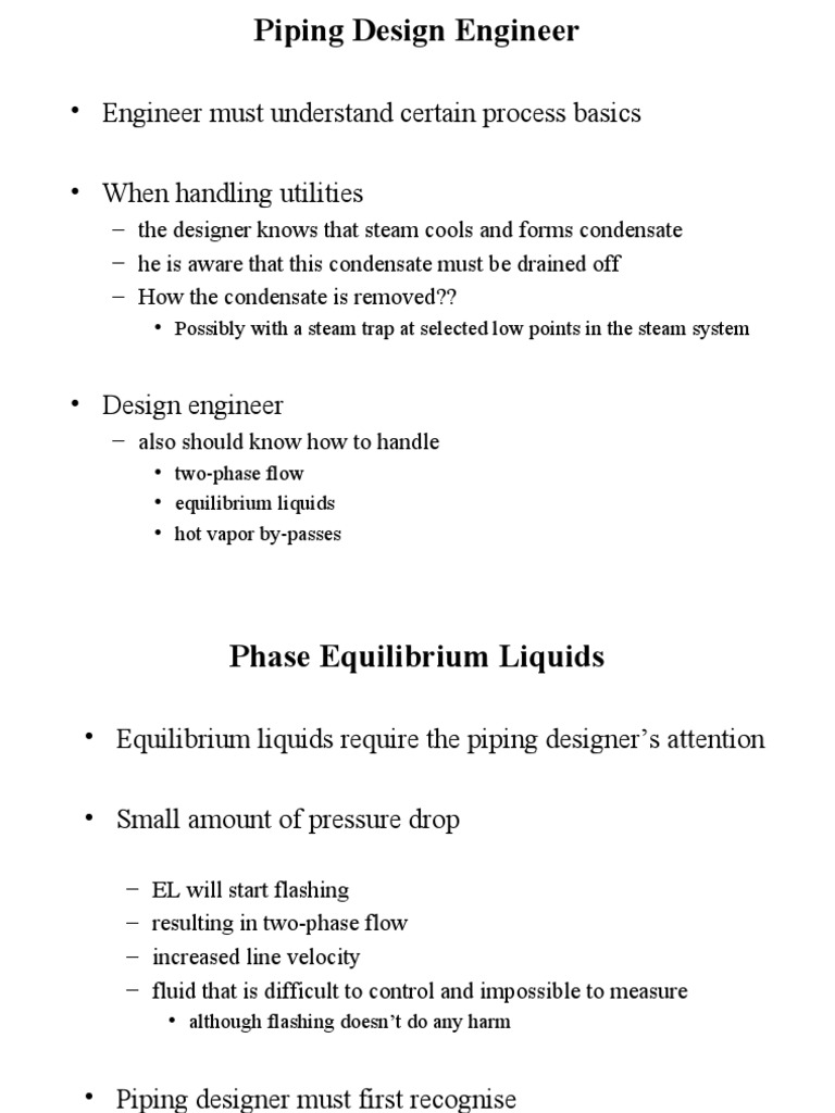 Lec6a Process Piping Design Part2 | PDF | Pressure | Liquids