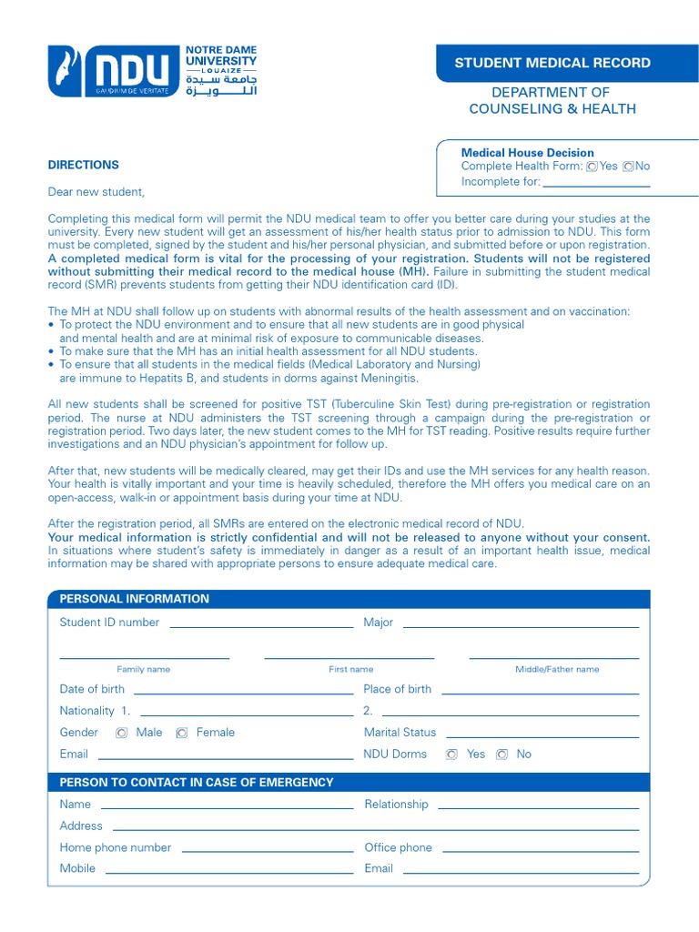 Student Medical Record | PDF | Vaccines | Medical Record