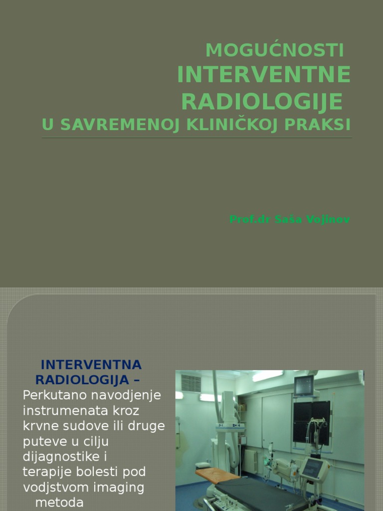 Interventne Radioloske Procedure Studenti | PDF