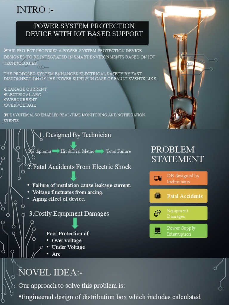 Power System Protection Device With IoT Based Support1 | PDF | Internet ...