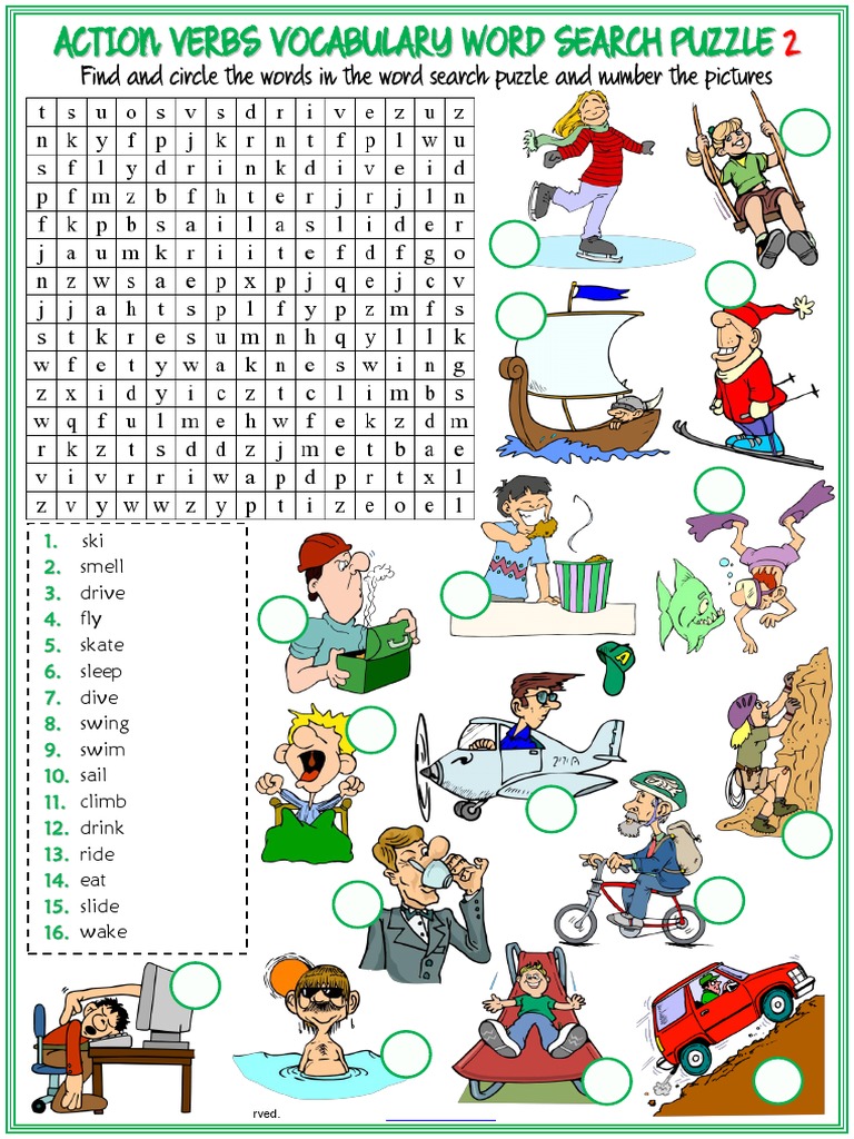 Action Verbs 2 | PDF | Language Arts & Discipline | Foreign Language ...