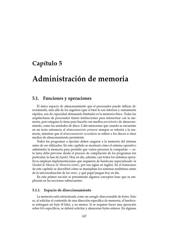 Administracion de Memoria | PDF | Programación | Programa de computadora