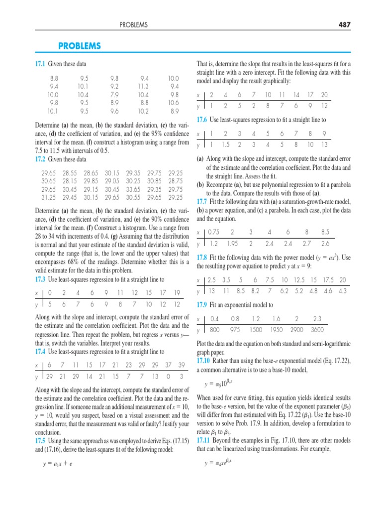 CH 17 | PDF | Regression Analysis | Least Squares