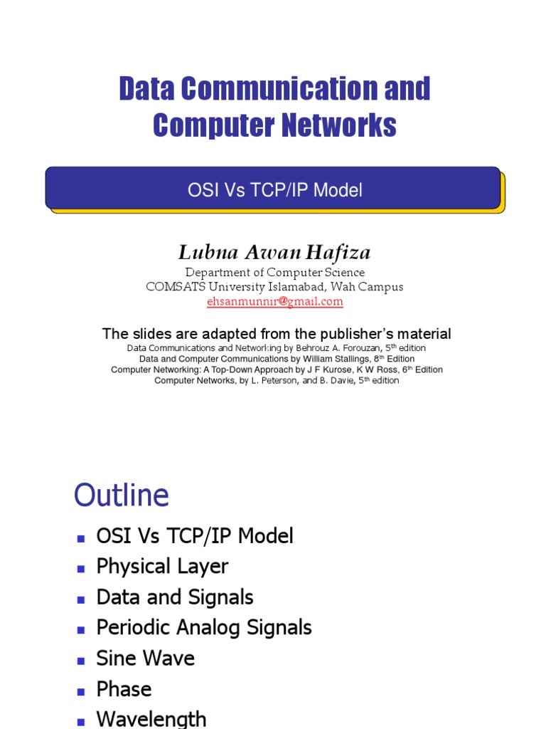 04 - W02L02 - TCP Vs OSI Model | PDF | Osi Model | Internet Protocol Suite