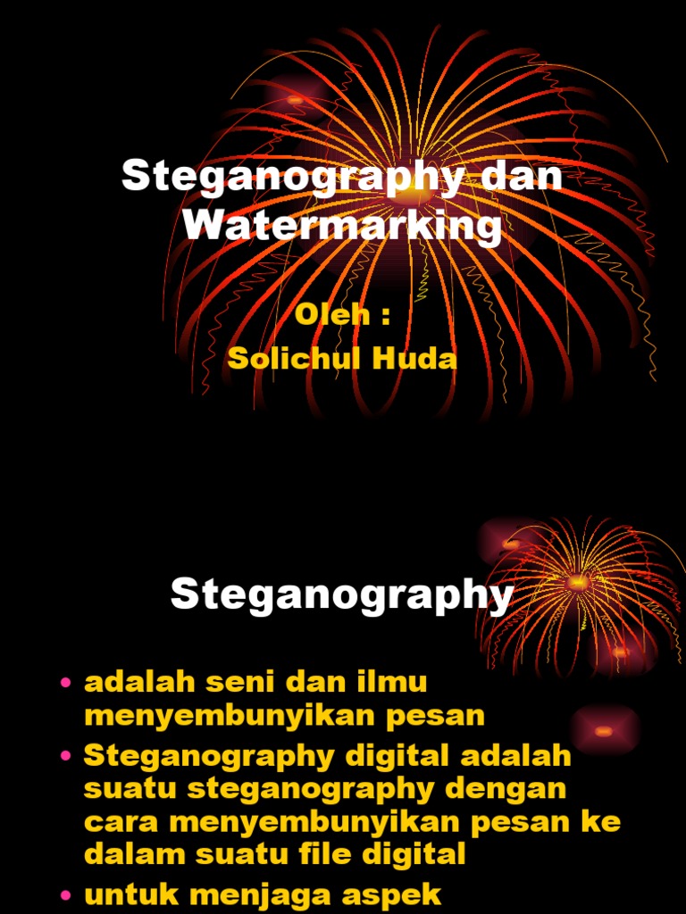 Steganography | PDF
