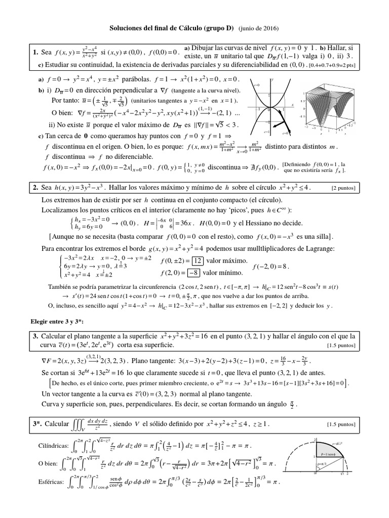 Solucionario Calculo de Varias Variables 1 | PDF | Curva | Tangente