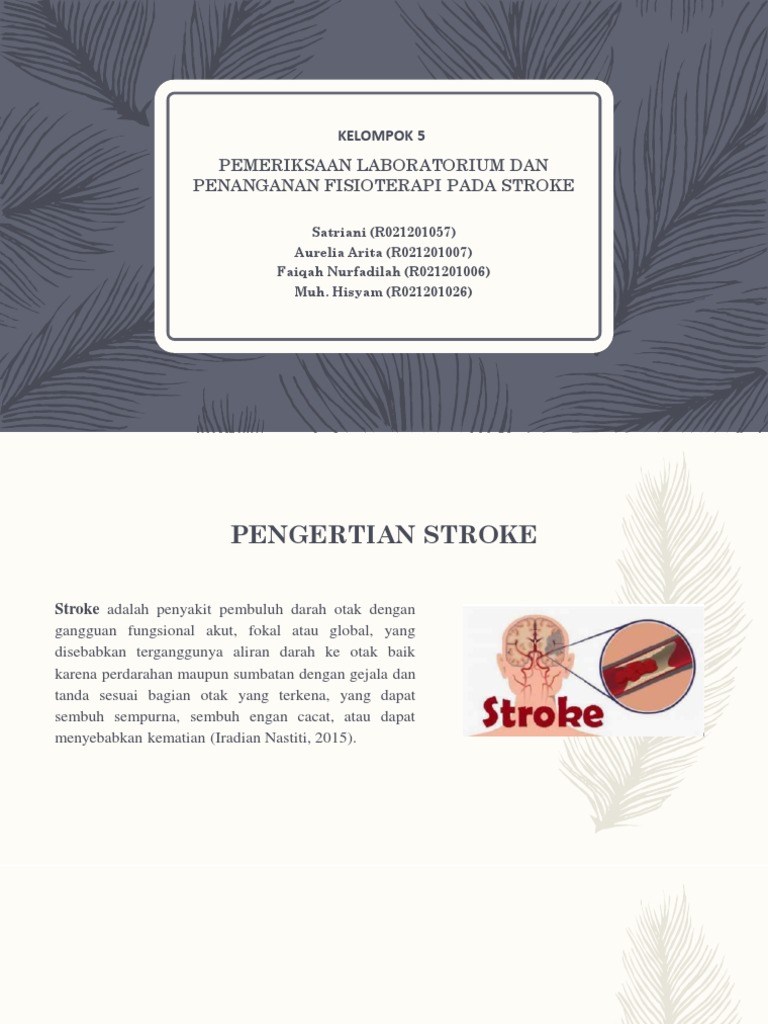 Penanganan Stroke: Pemeriksaan Lab dan Terapi | PDF