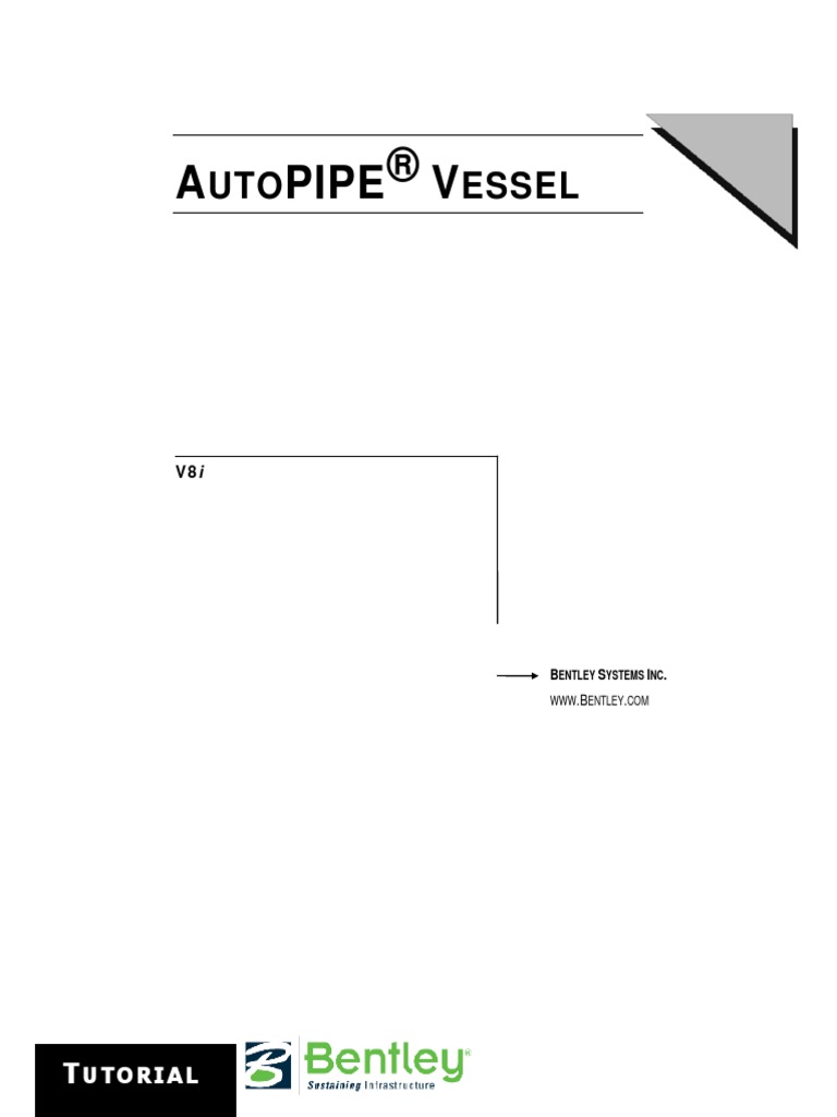 AutoPIPE Vessel Tutorial | PDF | Button (Computing) | Specification (Technical Standard)