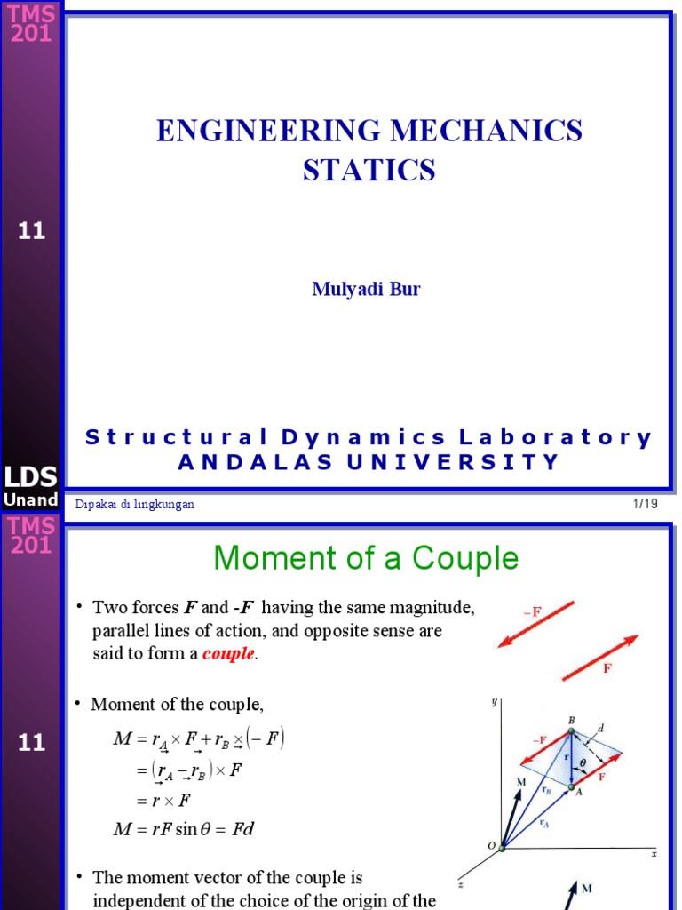 201 04 3 Force System Resultants Distributed Load Pdf Force Euclidean Vector