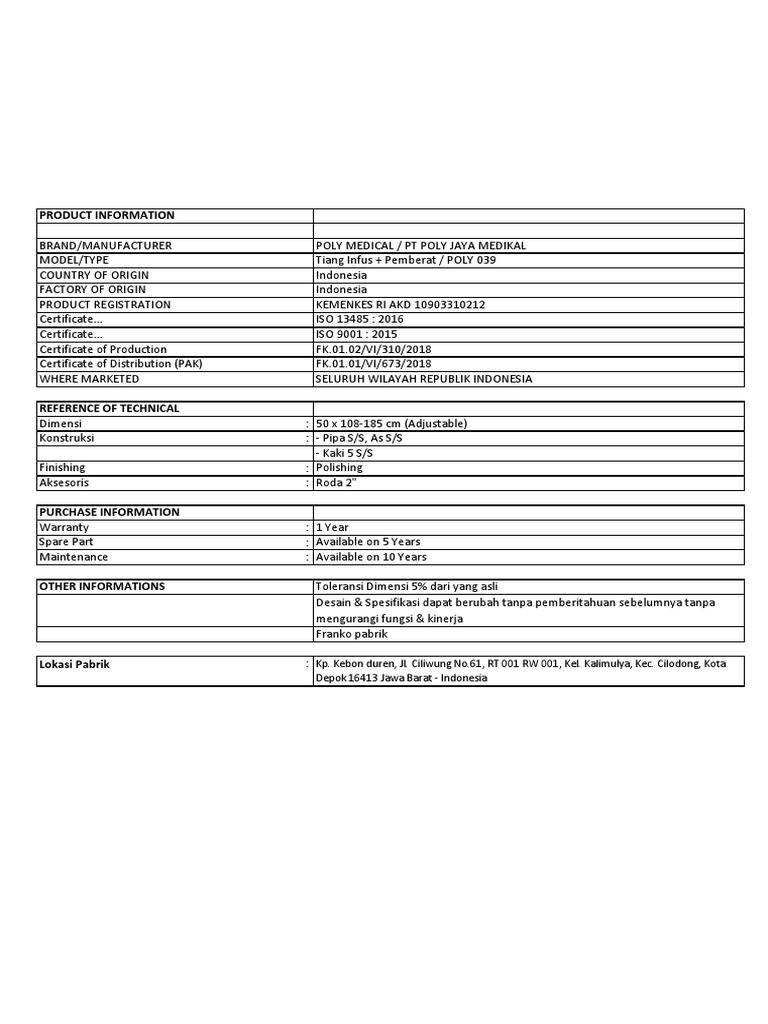 Poly 039 (Spec) | PDF