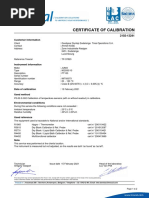 RTD Certificate | PDF | Calibration | Uncertainty