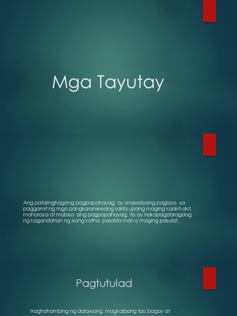 Mga Tayutay | PDF