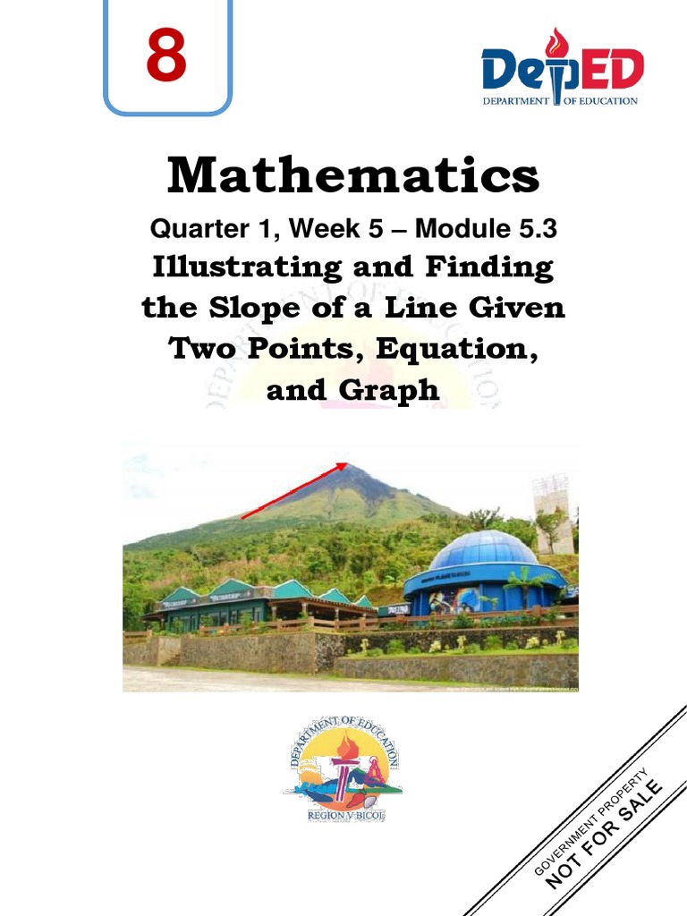 Mathematics: Illustrating and Finding The Slope of A Line Given Two ...