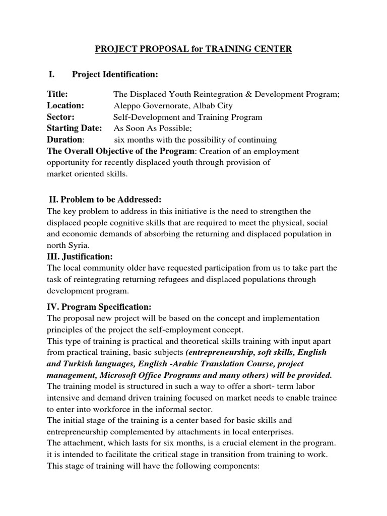 Training Center Project | Download Free PDF | Entrepreneurship | Economies