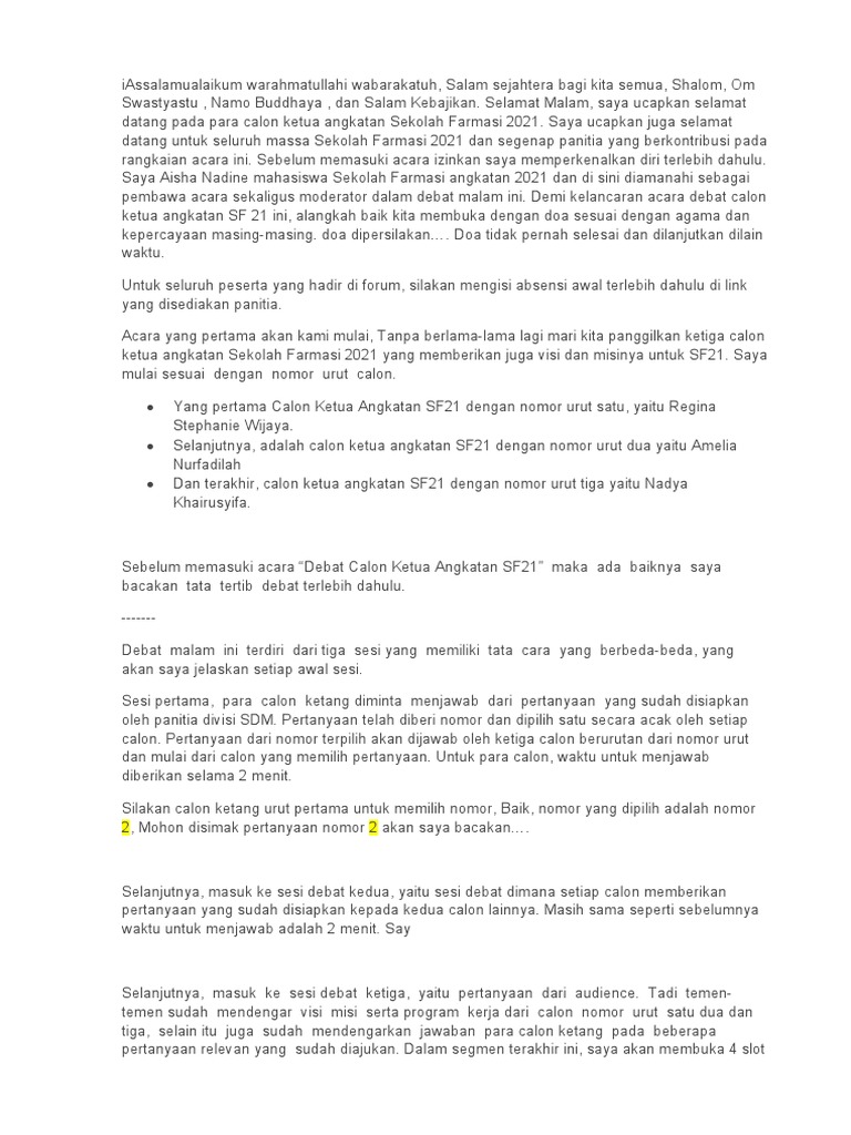 Script Moderator | PDF