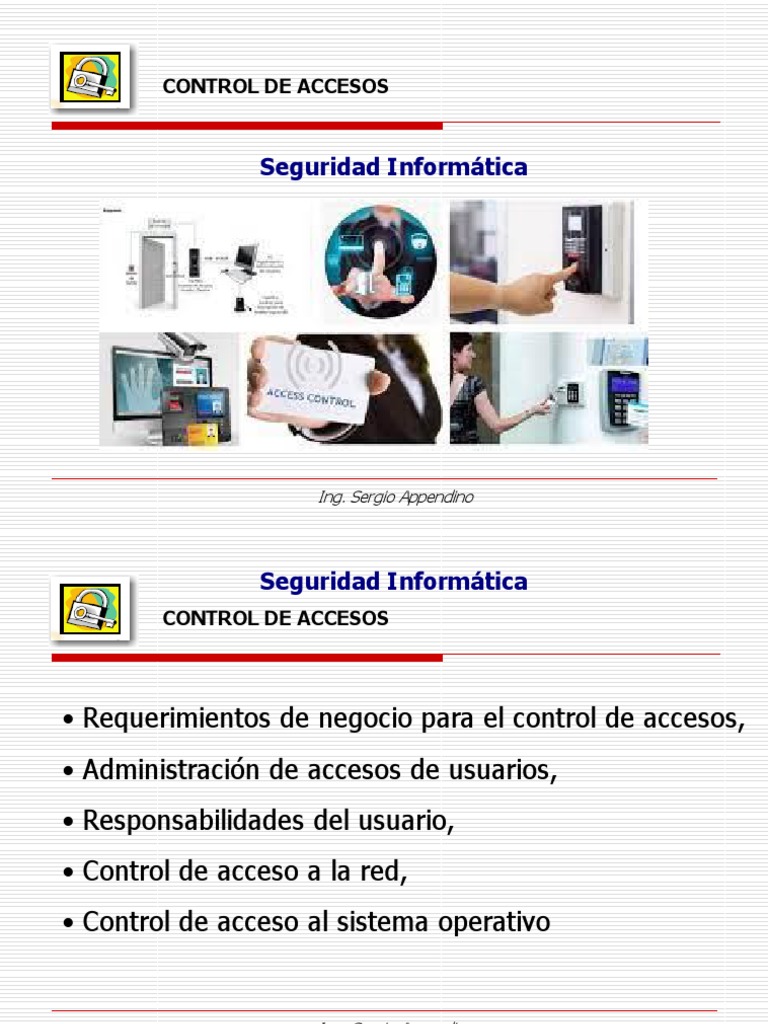 6 - Control de Accesos | PDF | Contraseña | La seguridad informática