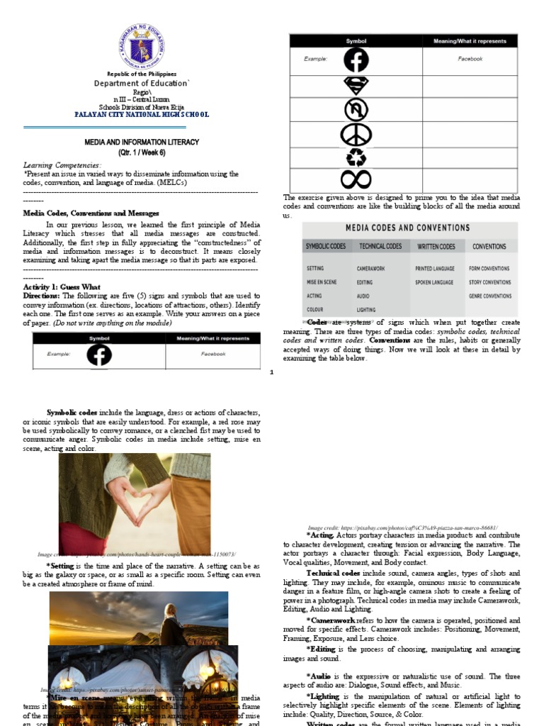 Understanding Media Codes and Conventions | PDF | Mass Media ...
