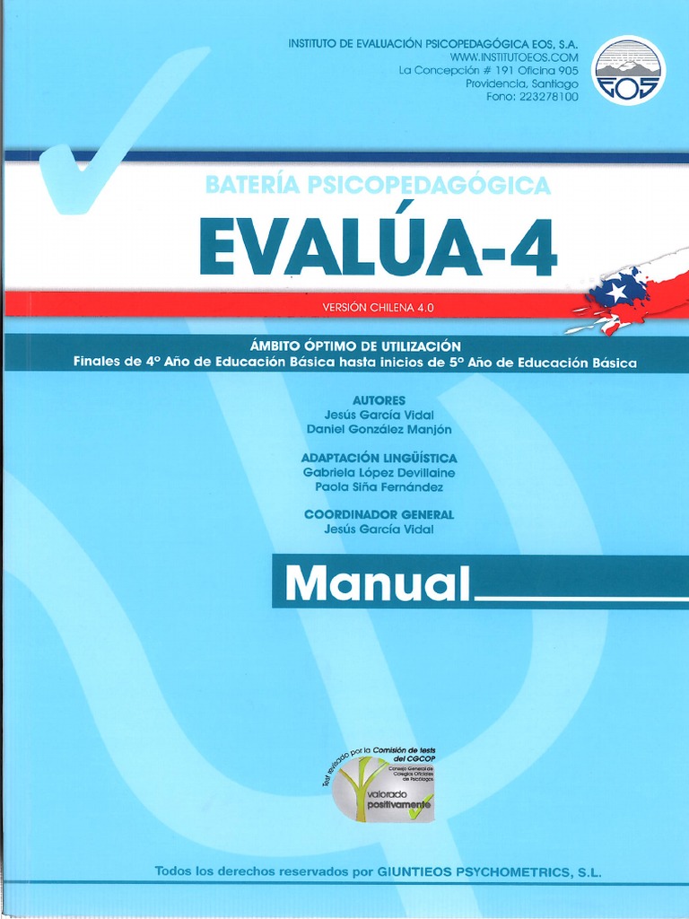 EVALUA 4 Manual | PDF