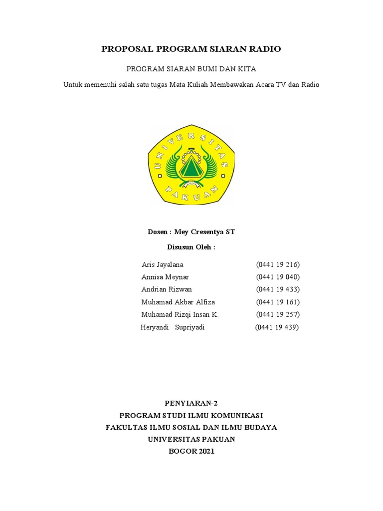 1 Proposal Radio | PDF