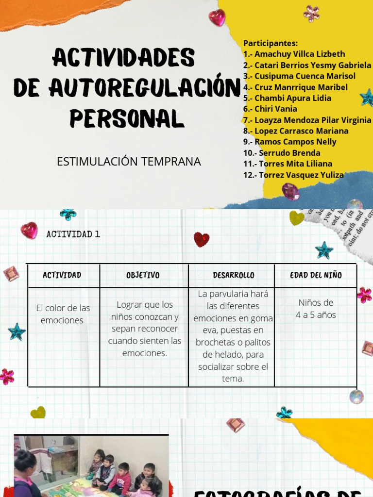 Actividades de Autoregulación Personal-Comprimido | PDF | Las emociones ...