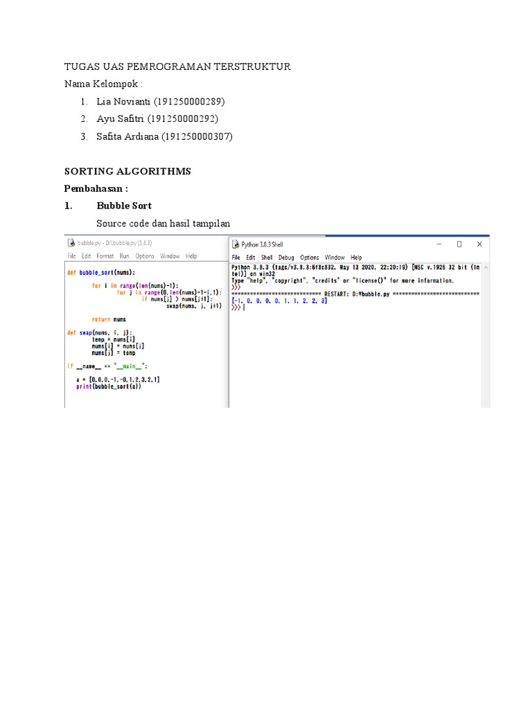 Tugas Uas Pemrograman Terstruktur | PDF | Mathematical Logic | Algorithms And Data Structures
