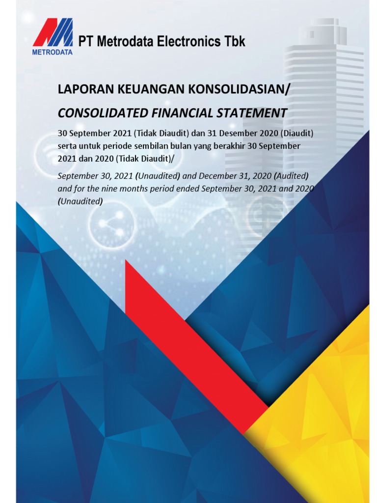 FS PT Metrodata Electronics TBK 30 Sep 21 | PDF | Dividend | Business