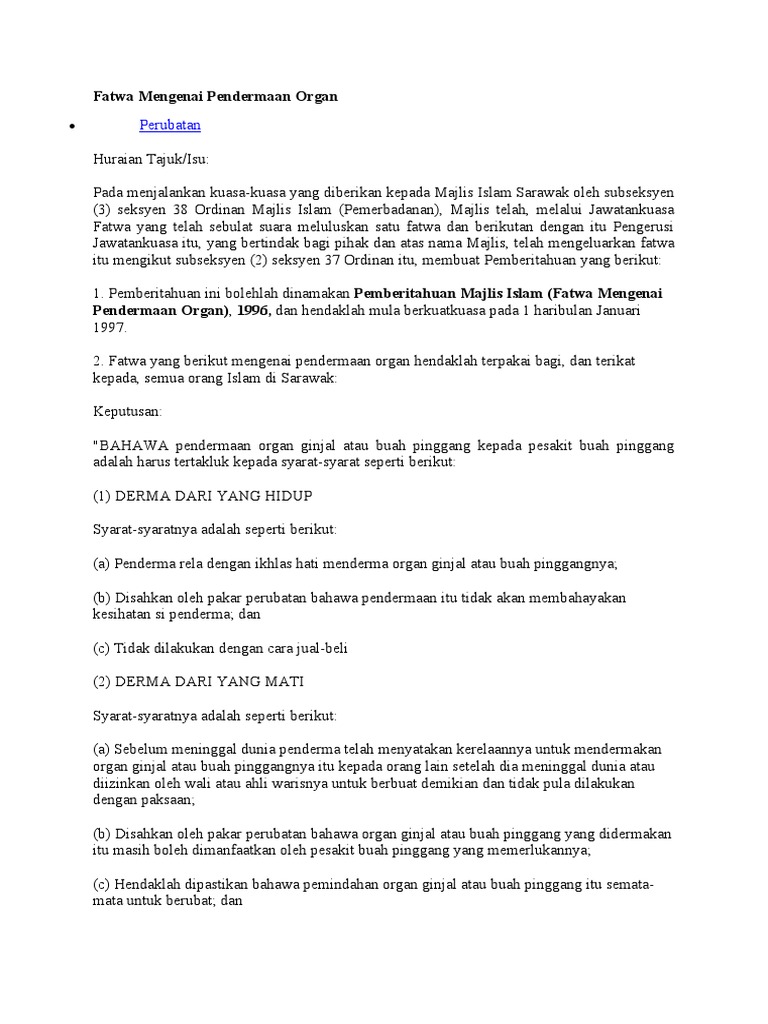 Contoh Fatwa | PDF