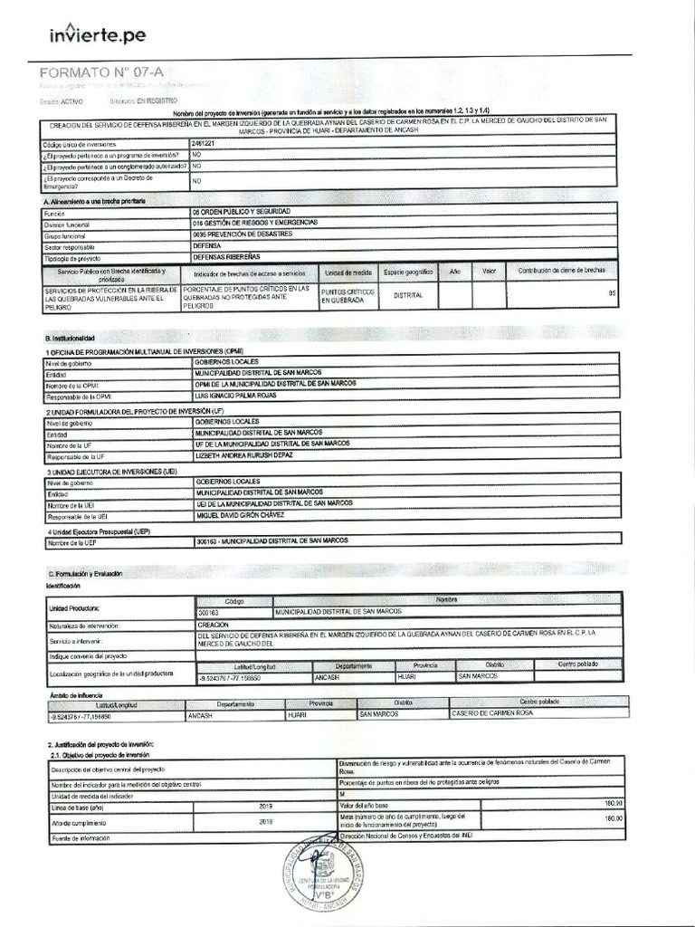 Ficha Invierte - Pe | PDF