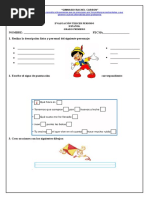 Evaluación Primer Grado BI Español | PDF | Artes del lenguaje y disciplina