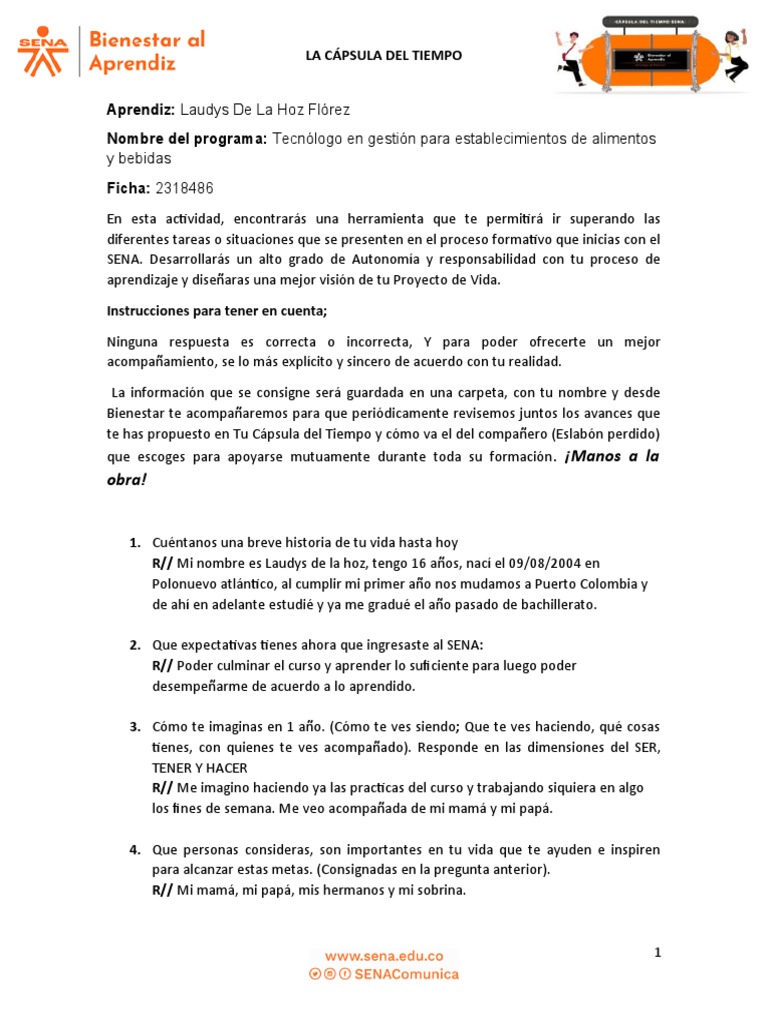 Capsula Del Tiempo | PDF