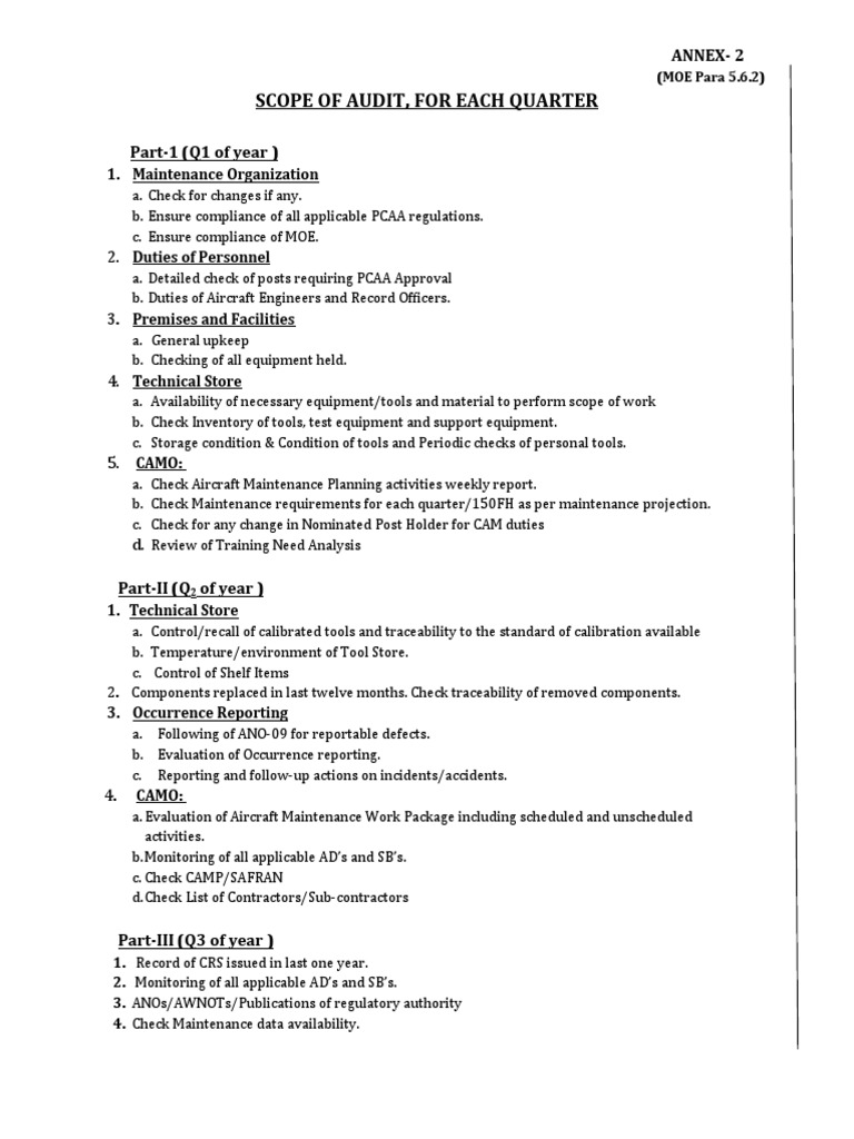 SCOPE OF AUDIT-ANO&CAMO (5 April 2021) | PDF | Business