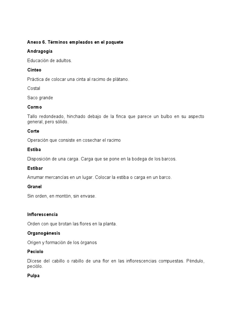 Glosario de Términos Agrícolas Esenciales | PDF | Hogar, jardinería y ...