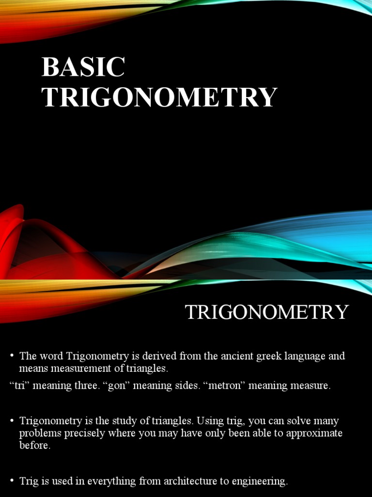 Intro To Trigonometry | PDF | Trigonometric Functions | Trigonometry