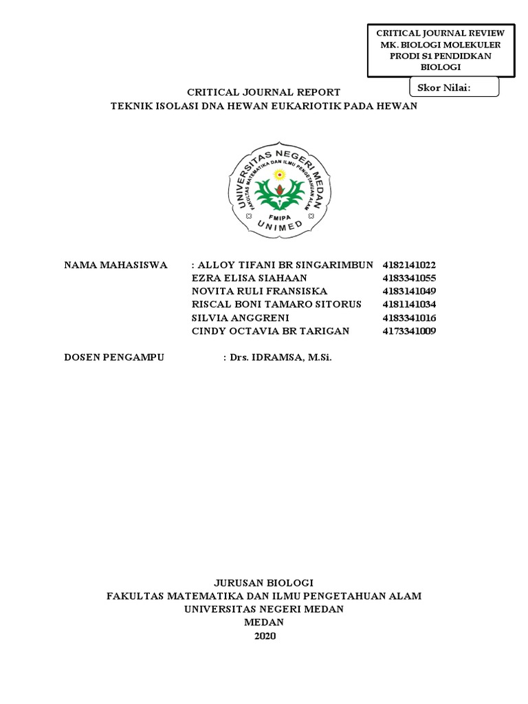 CJR - Kelompok 4 - Biologi Molekuler | PDF
