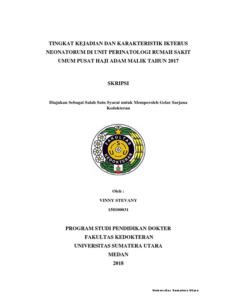 Tingkat Kejadian Dan Karakteristik Ikterus Neonatorum Di Unit ...