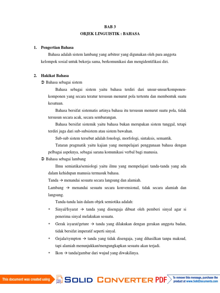 Tataran Linguistik | PDF