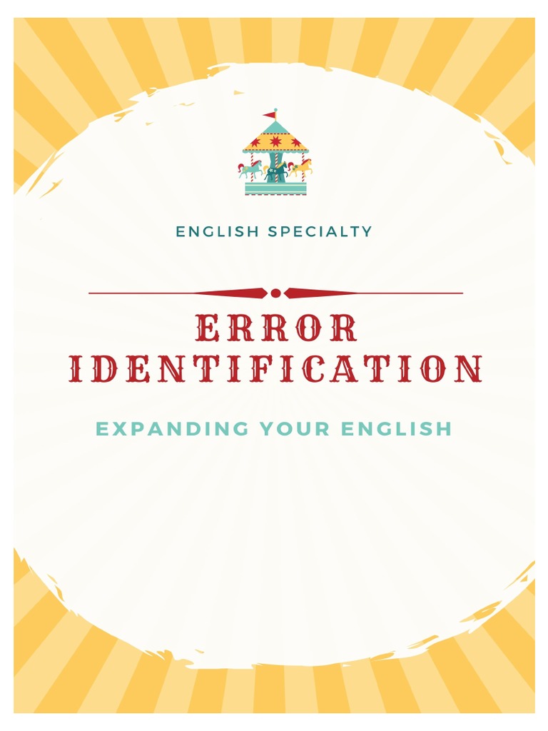 Error Identification | PDF