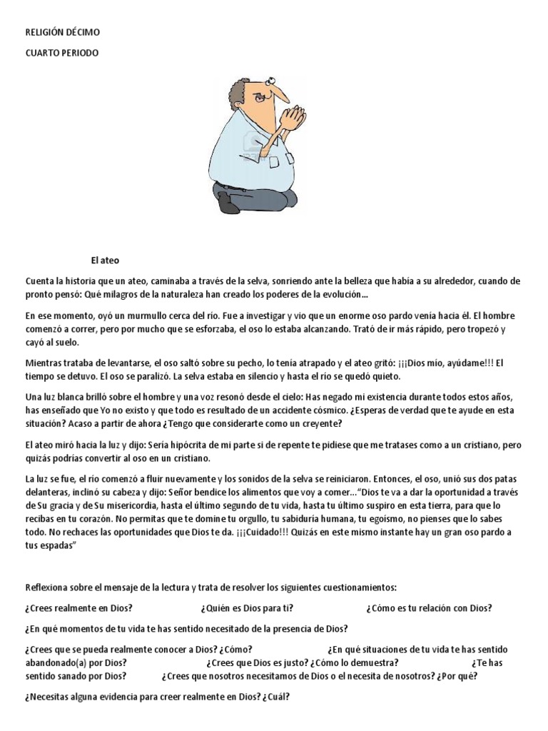 Religión Décimo | PDF | Dios | Ateísmo