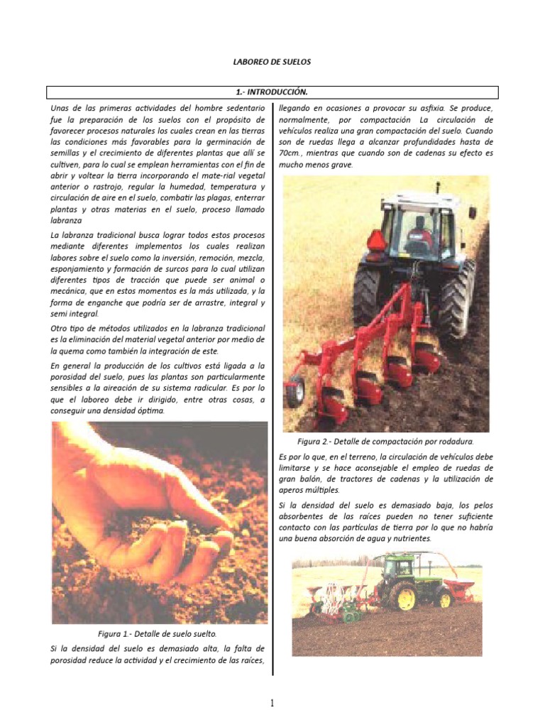 04 LABOREO DE SUELOS 1 Ok | PDF | Arado | Agricultura