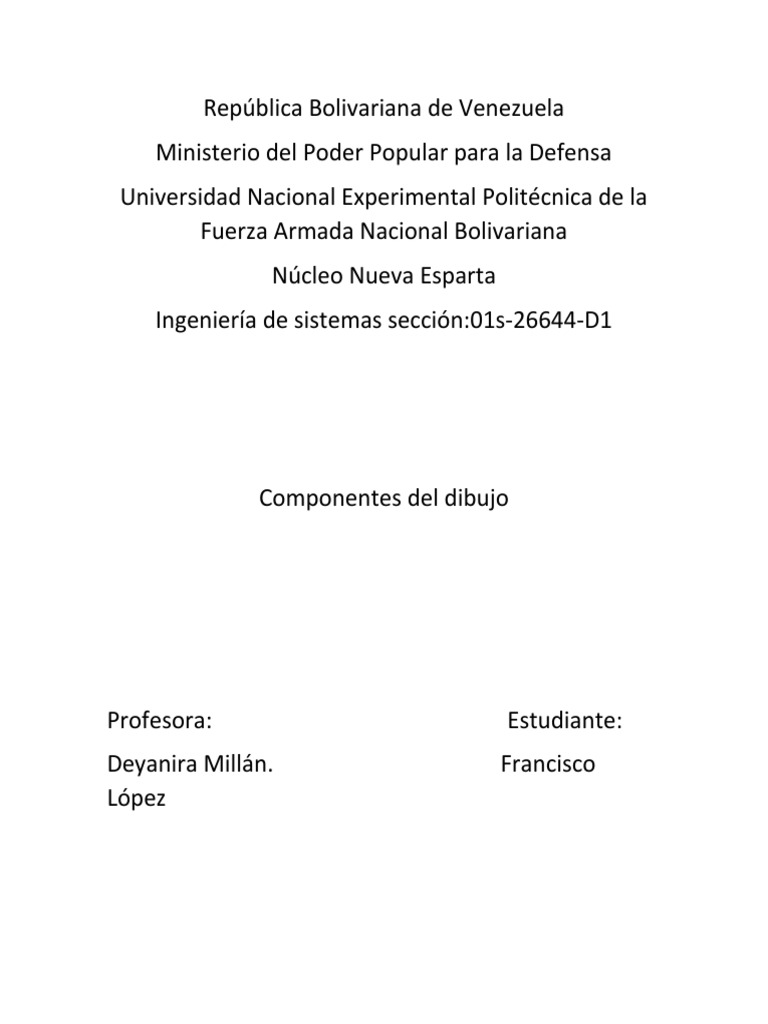 Componentes Del Dibujo | PDF | Dibujo | Lápiz