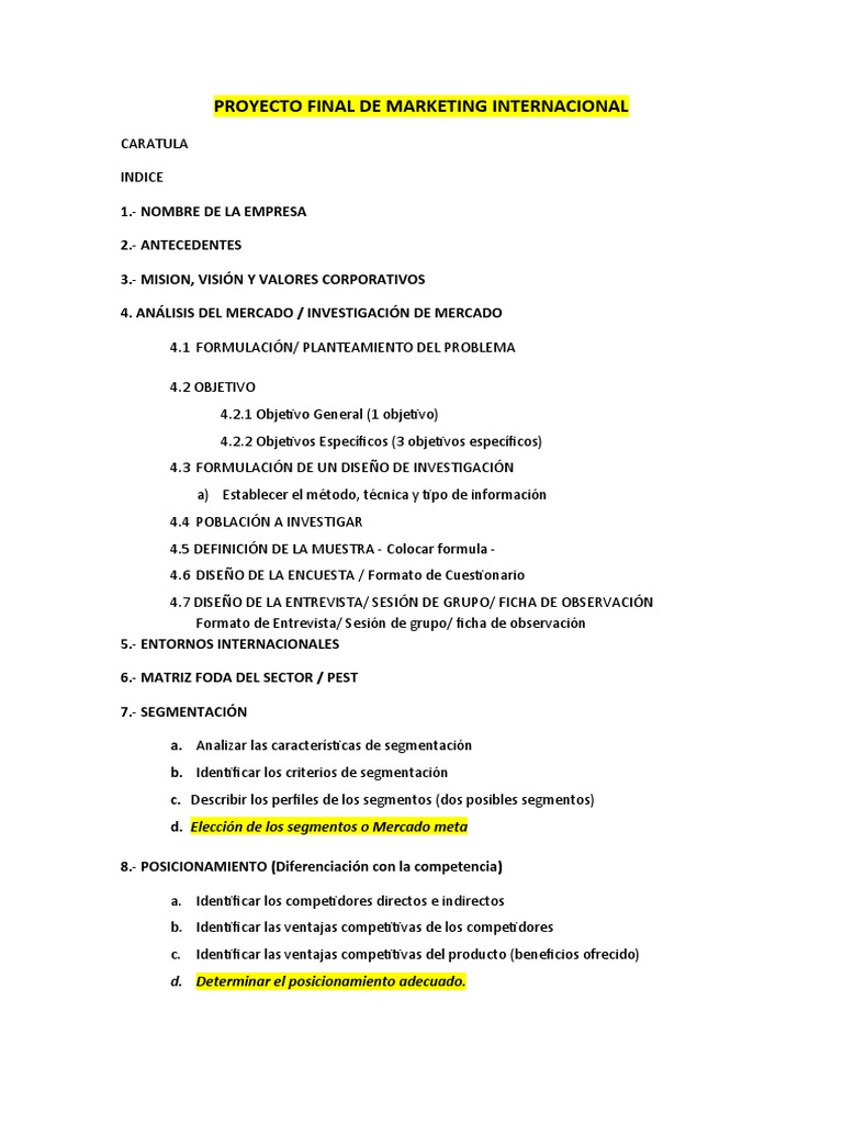 Proyecto Final de MKT Internacional 2021 | PDF | Producto (Negocio) | Marketing