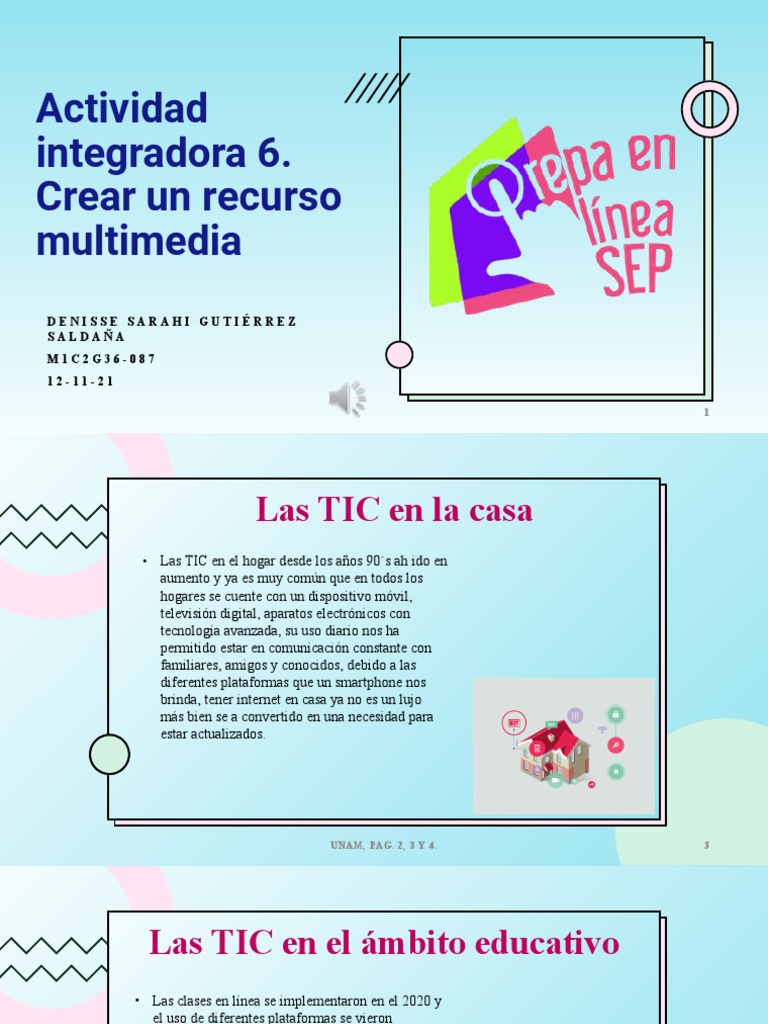 Actividad Integradora 6. Crear Un Recurso Multimedia | PDF | Internet | Tecnología de ...