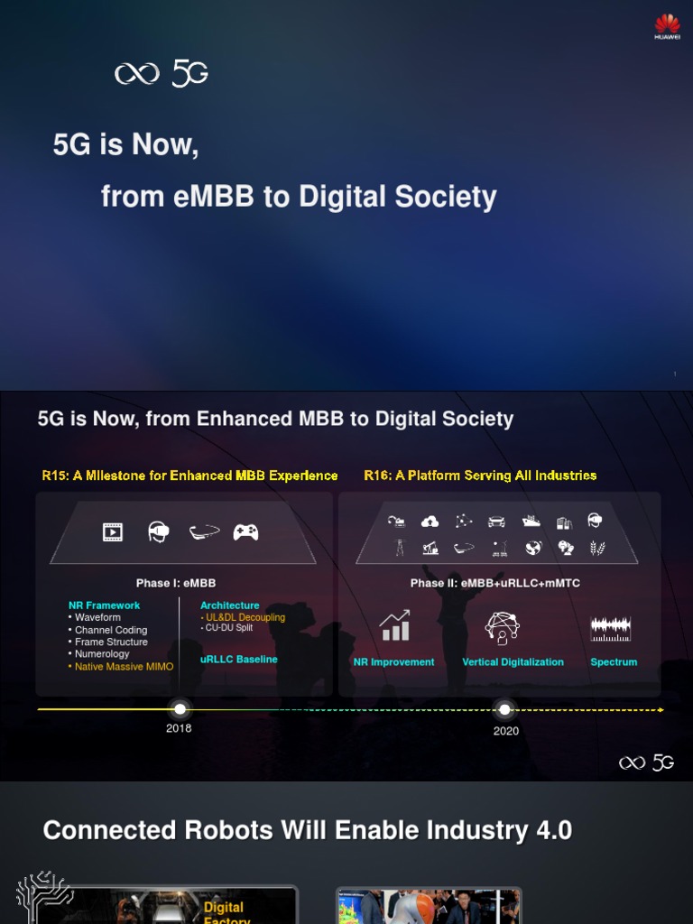 5G Is Now, From eMBB To Digital Society | PDF | Communication ...