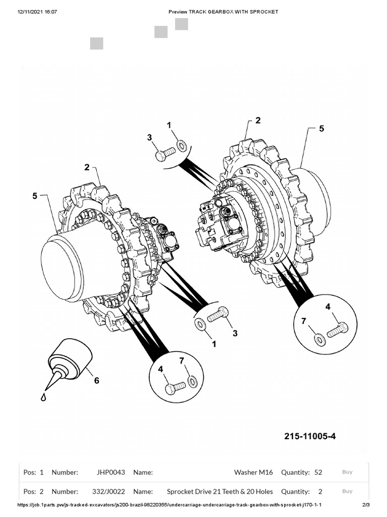 Preview TRACK GEARBOX WITH SPROCKET js200 | PDF | Computers ...