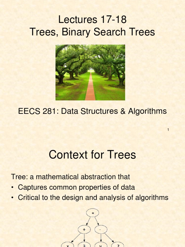 17 18 Trees Combined | PDF | Algorithms And Data Structures | Mathematical Logic