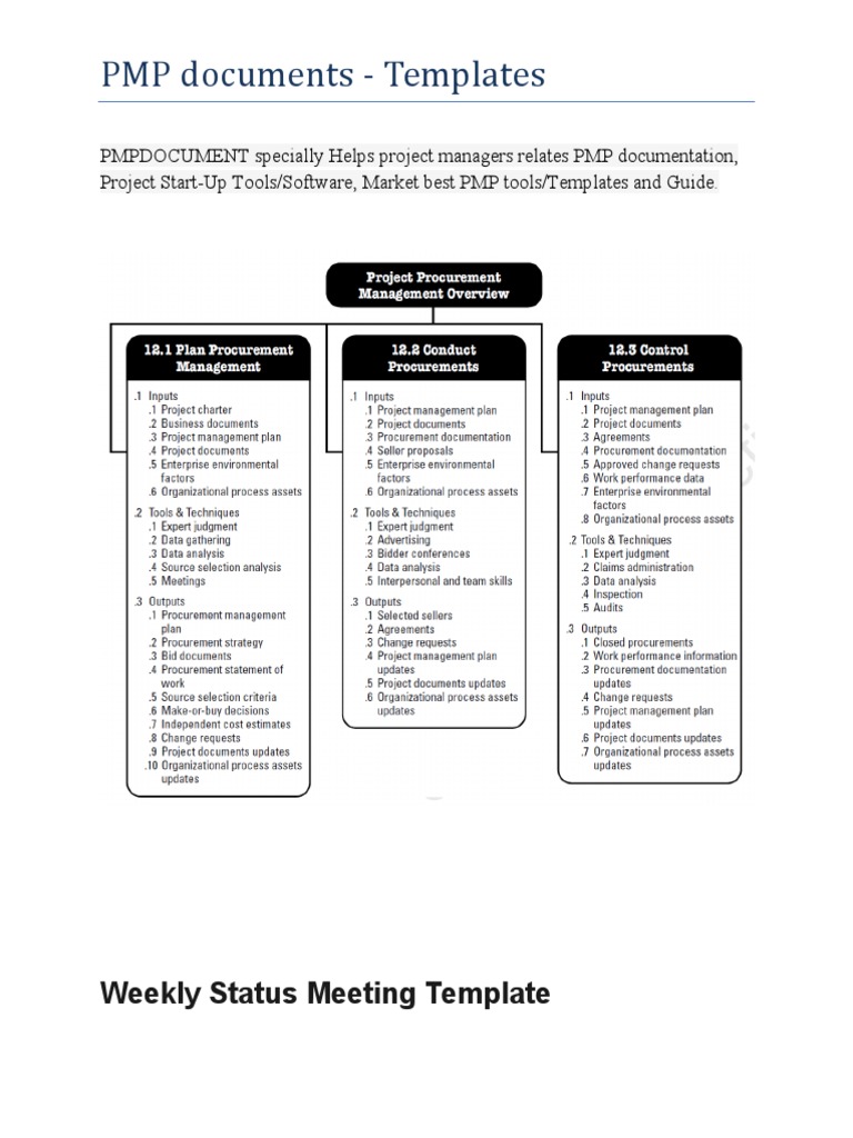 PMP Documents - Excel | PDF