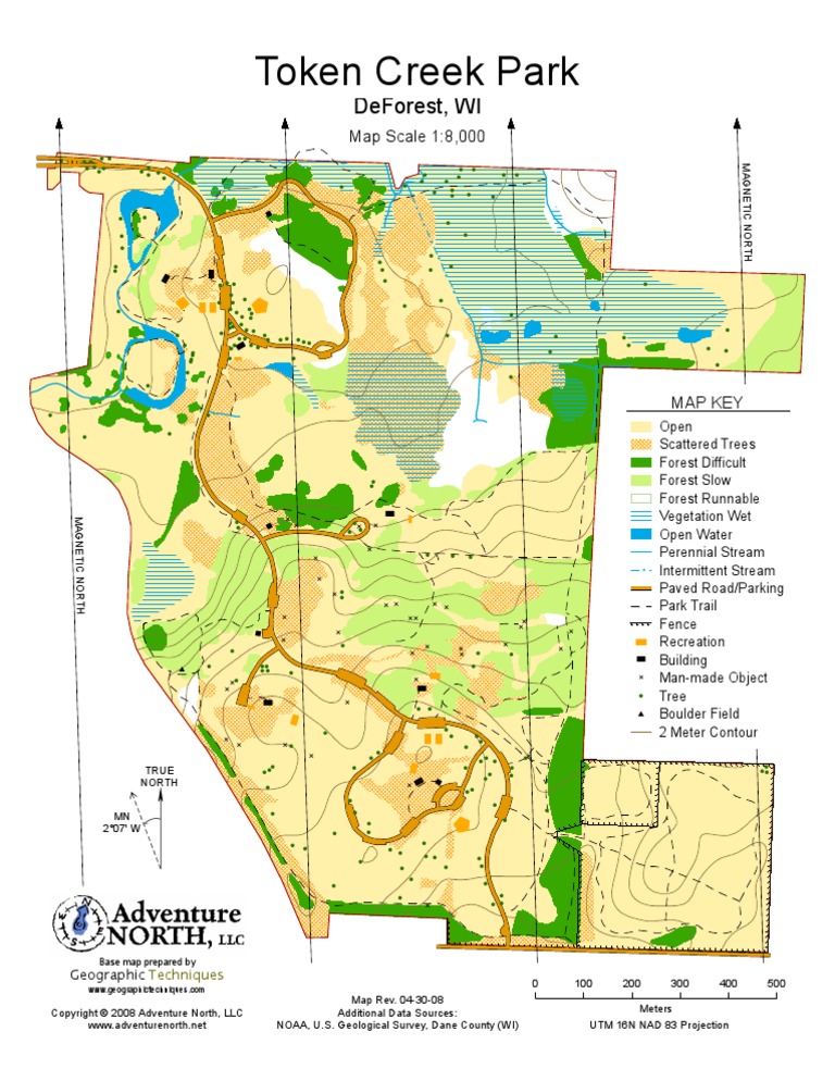 Token Creek Park O-Map | PDF | Stream | Geography